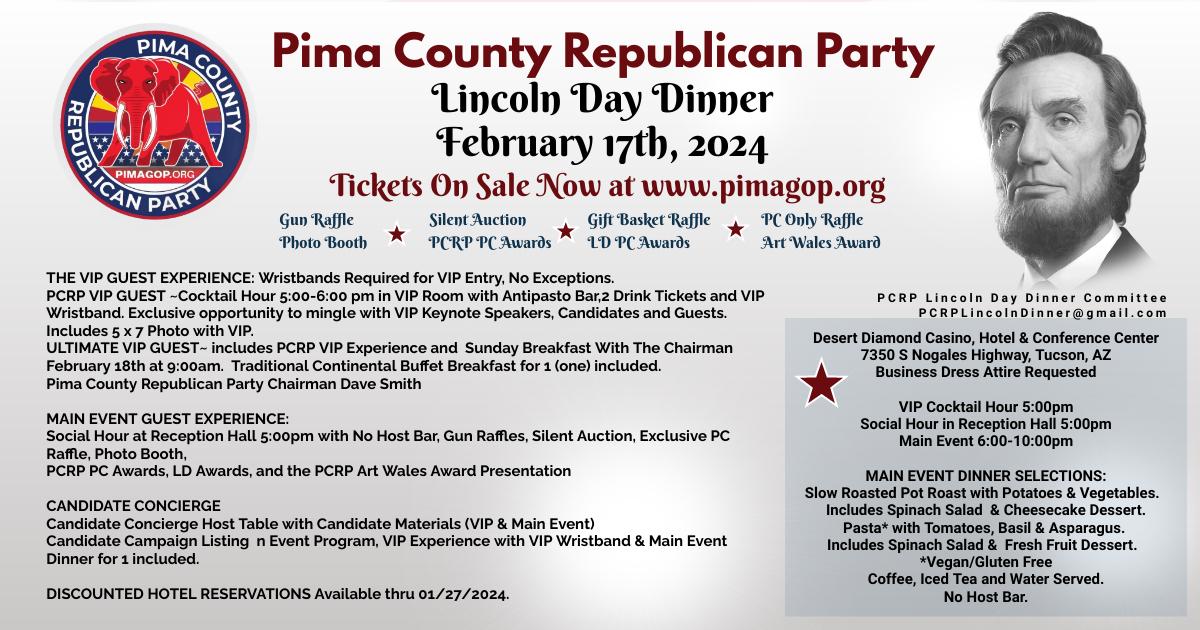 The Pima County Republican Party Lincoln Day Dinner 2026