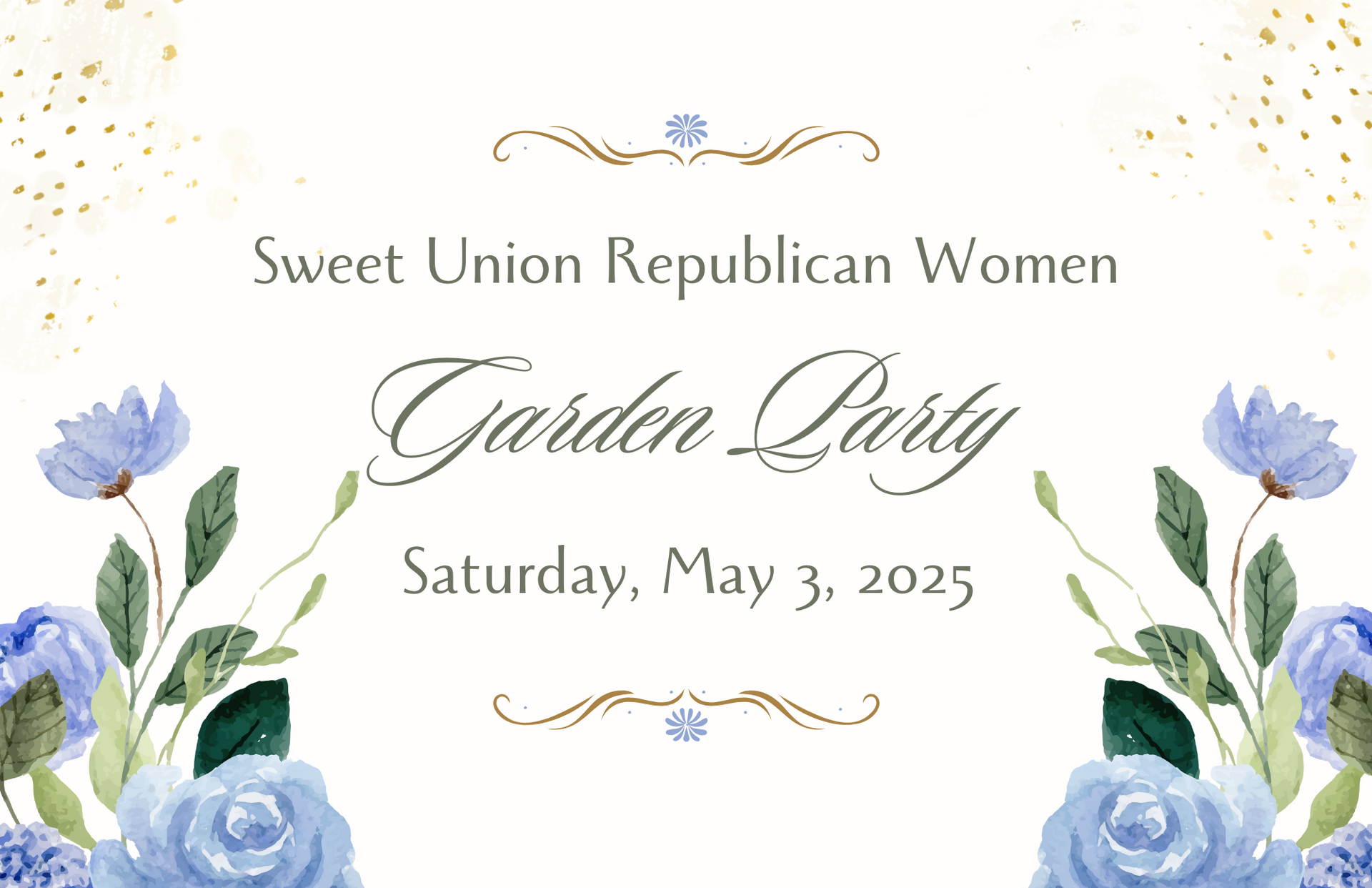 Sweet Union RW May 3rd Garden Party - Union County Republican Party
