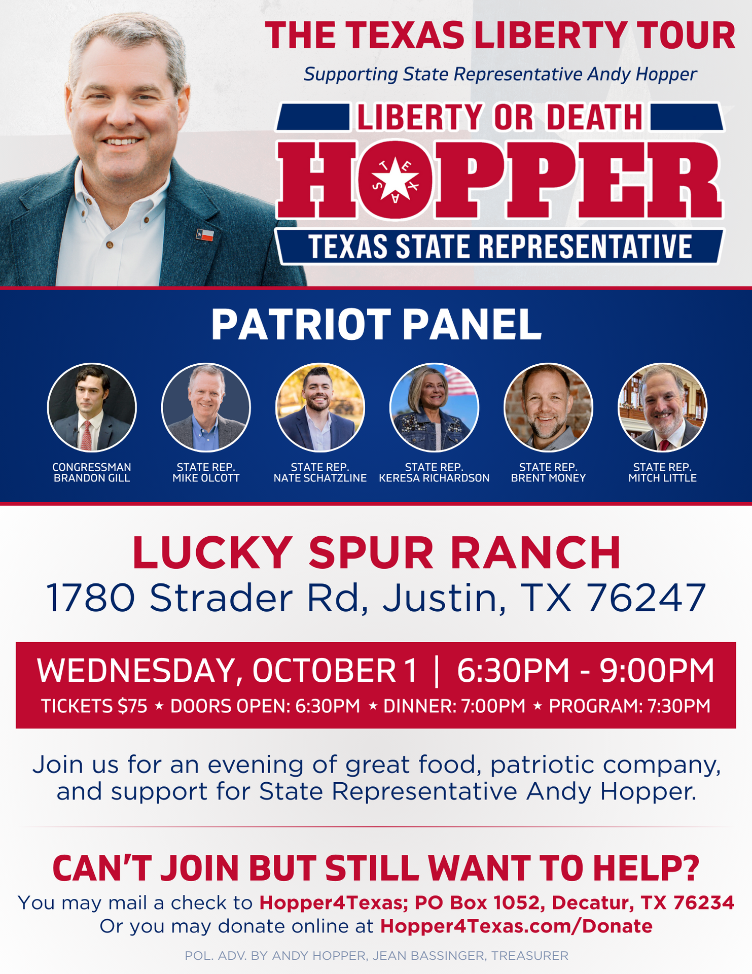 Join Team Hopper for a fundraising event!