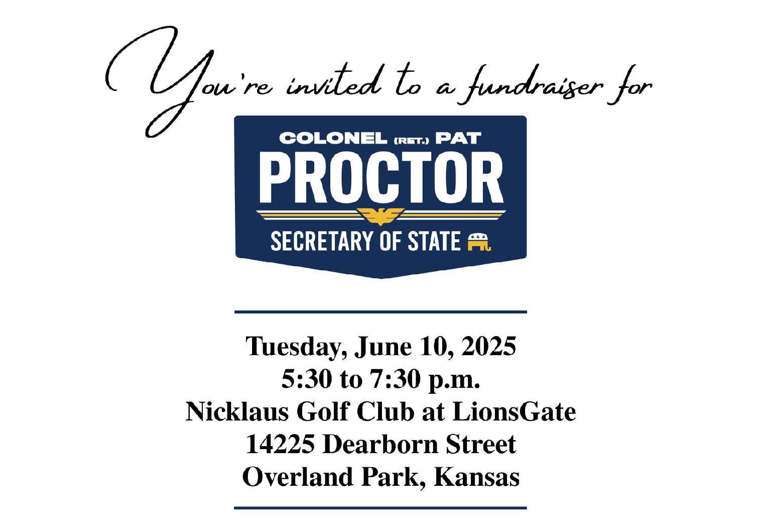 An Evening with Pat Proctor