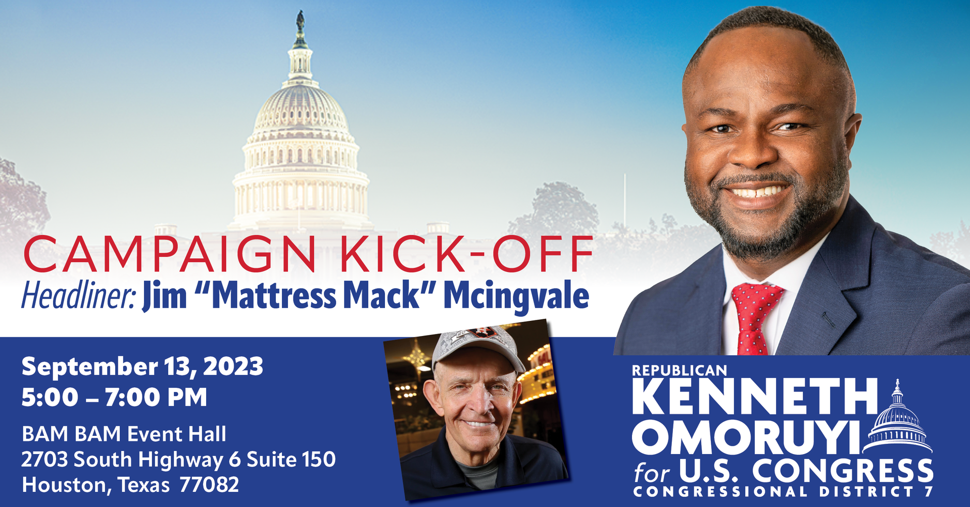 Kenneth Omoruyi for Congress Campaign Kick-off